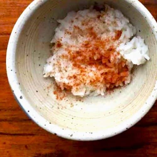Old-Fashioned Cinnamon Sugar Rice for Dessert