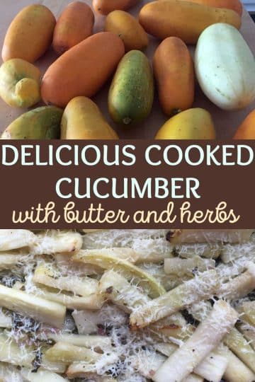 Delicious Cooked Cucumber With Butter And Herbs