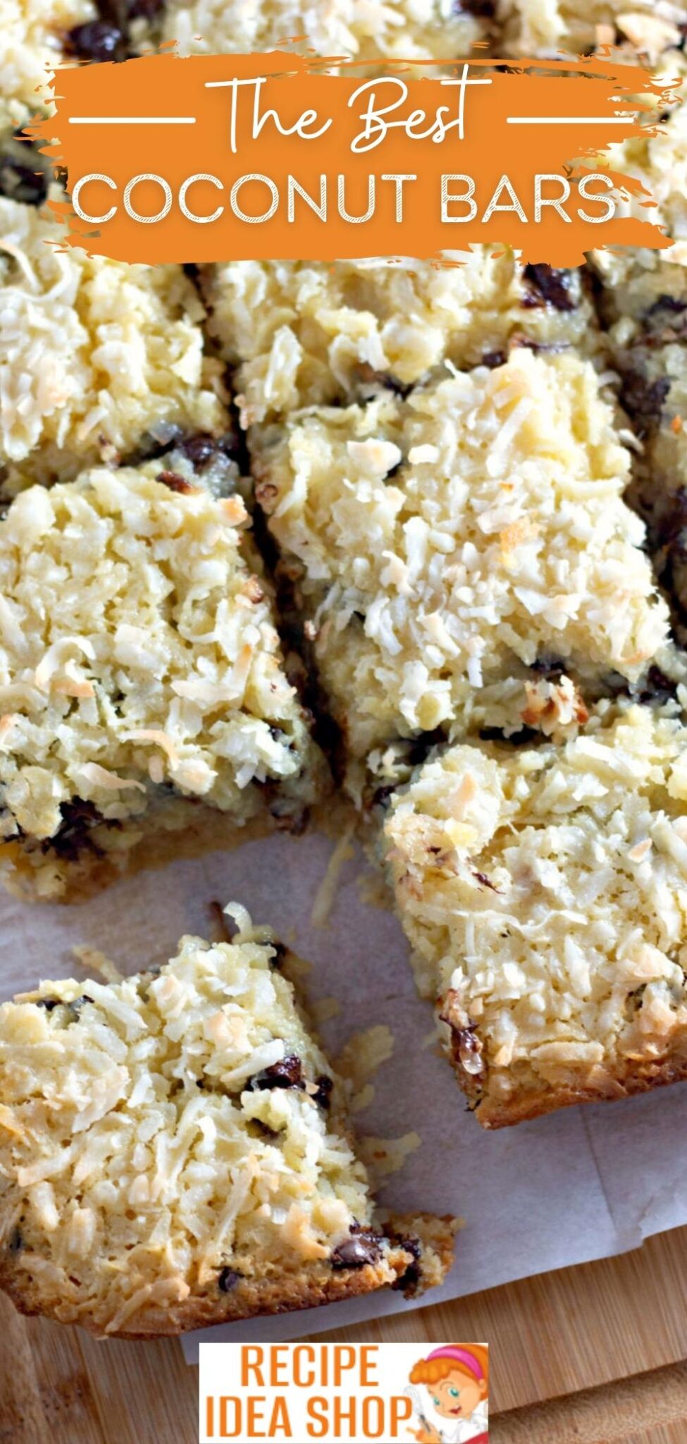 Chocolate Chip Coconut Bars With A Buttery Brown Sugar Crust - Recipe ...